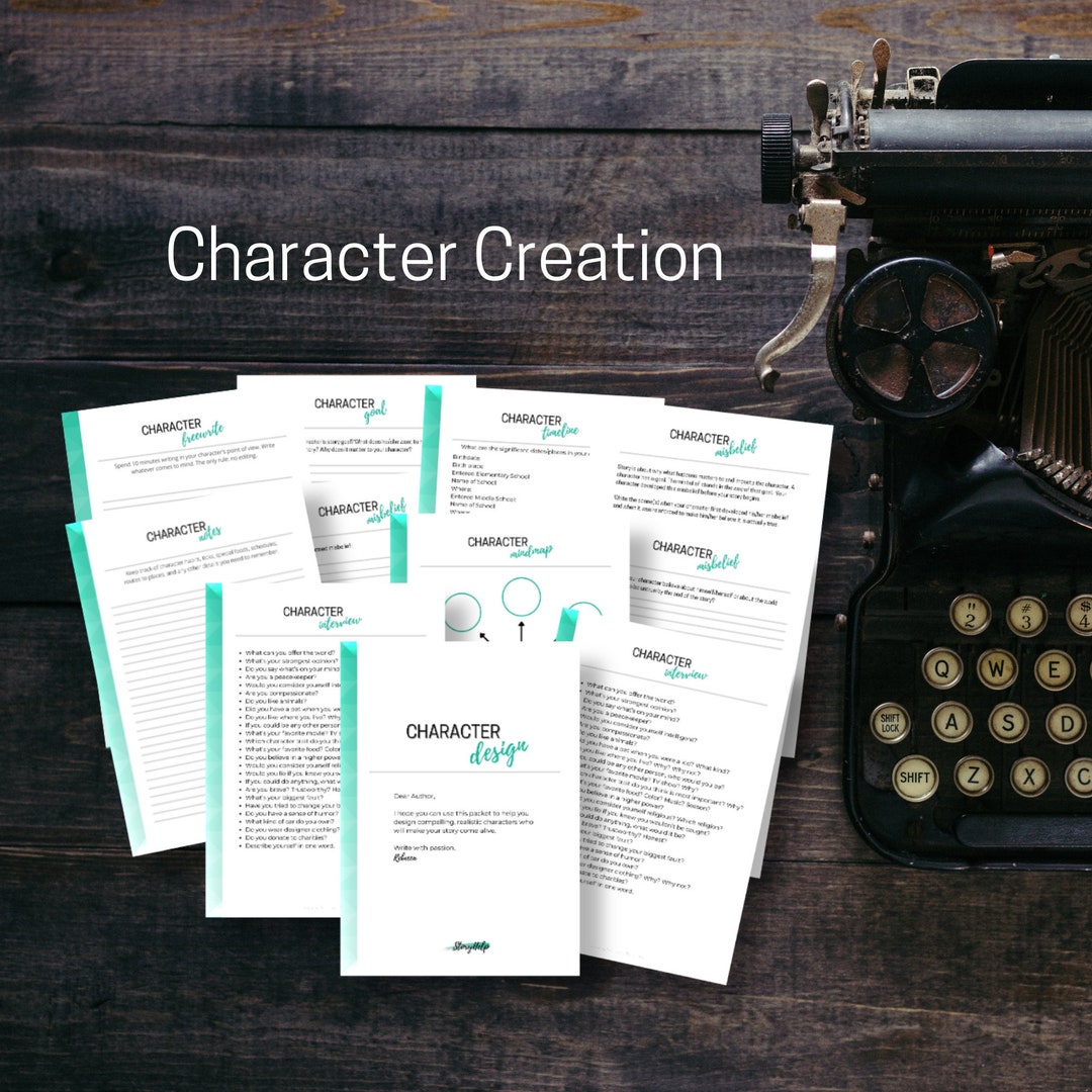 Character Development, Printable Character Builder Workbook, Character ...