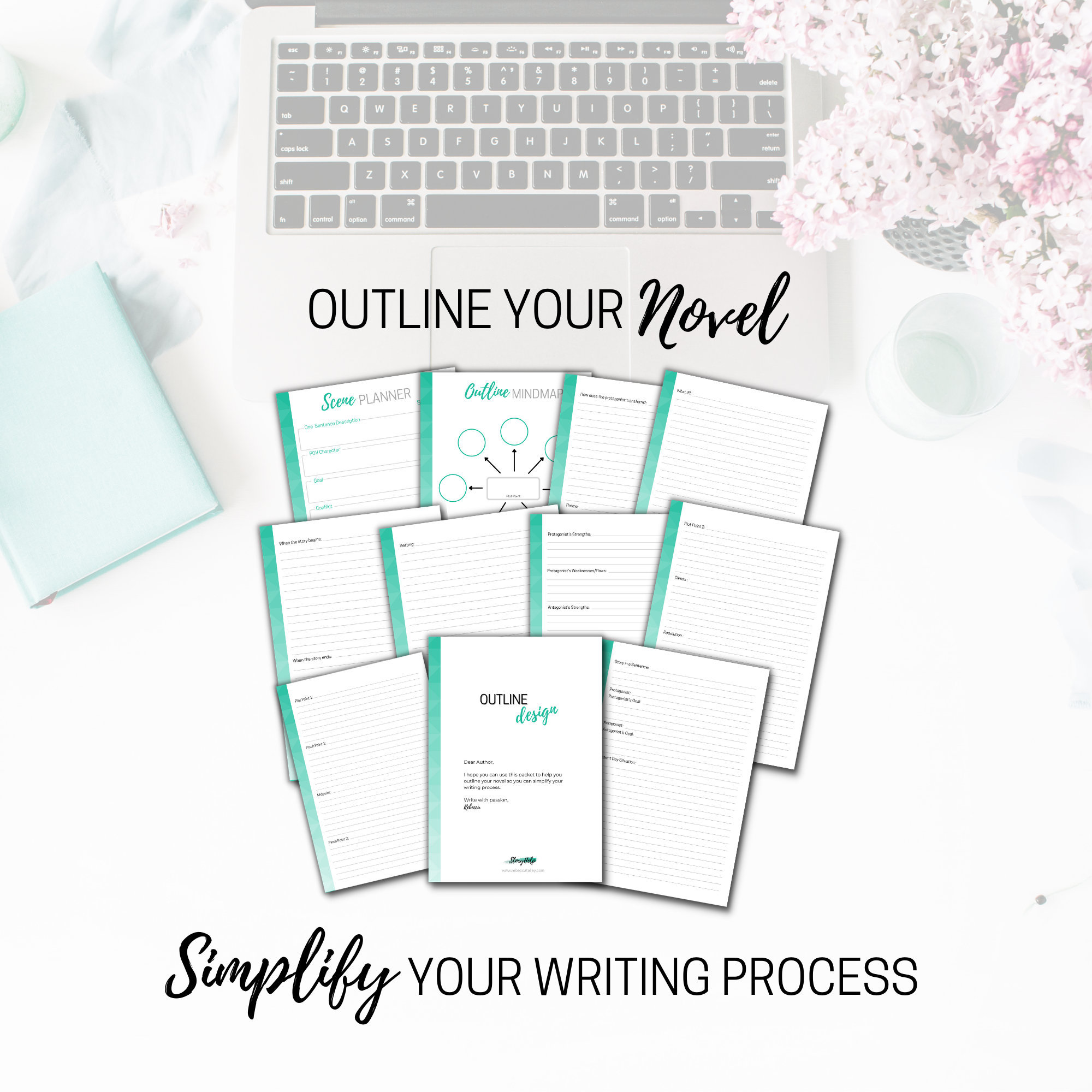 Novel Writing Planner, Plot Planner, Book Writing Planner, Novel ...