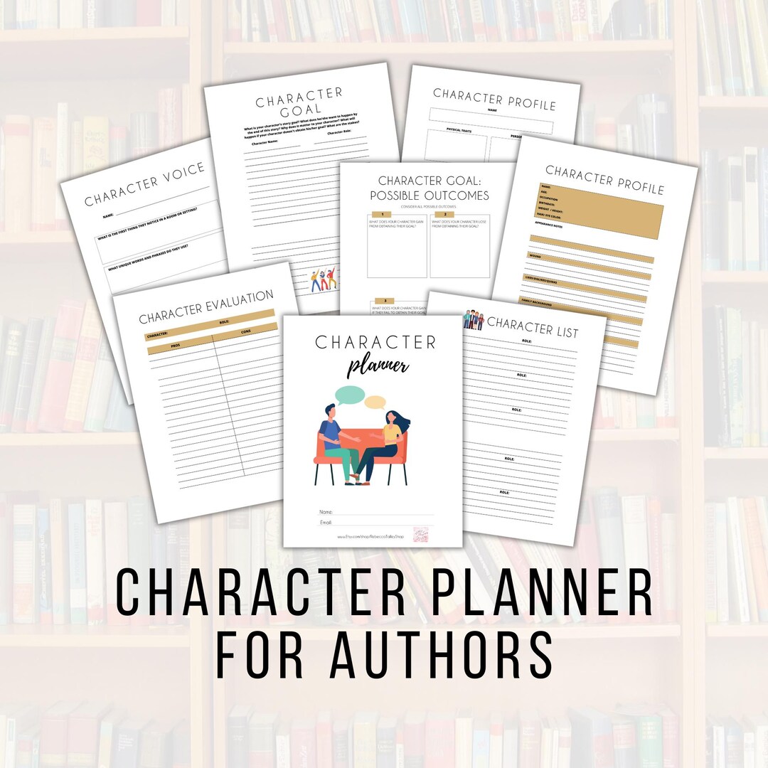 Character Development Workbook, Writing Planner, Character Planner ...