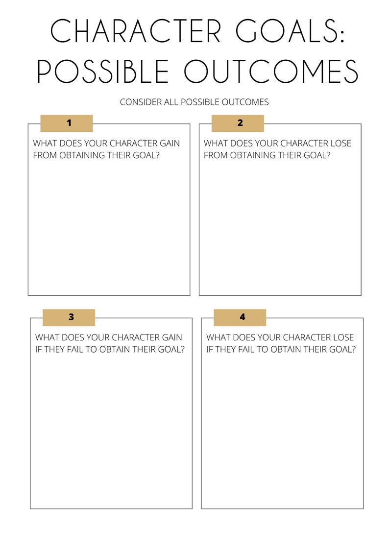 Character Development Template, Character Worksheets, Character ...