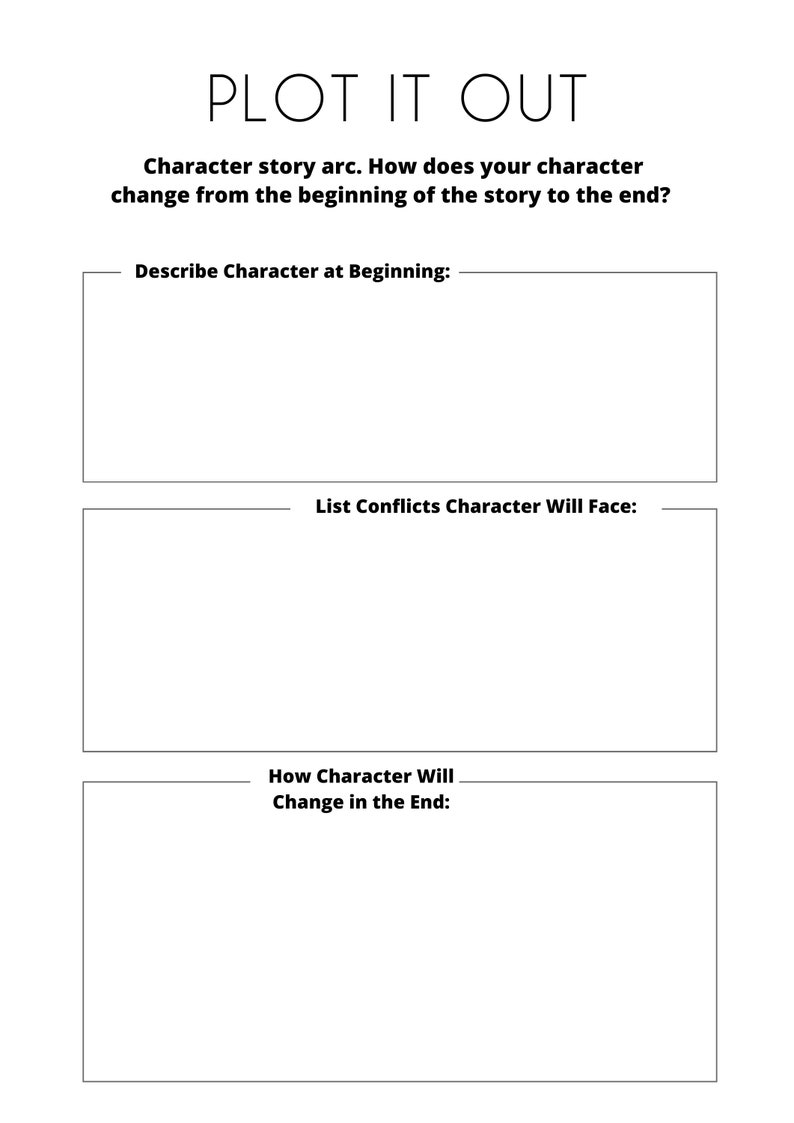 Character Development Template, Character Worksheets, Character ...