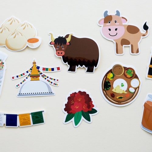 Nepali Culture Stickers Animal Food Culture - Etsy