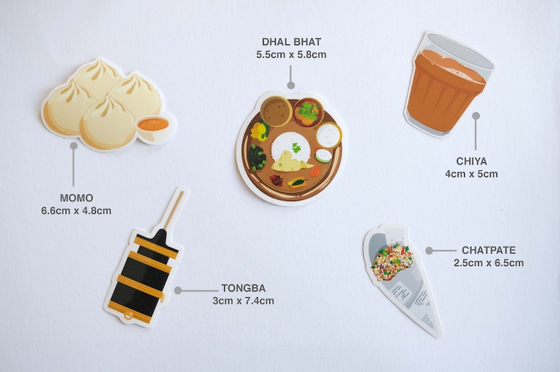 Nepali Culture Stickers | Animal, Food, Culture | Glossy-coated Vinyl ...