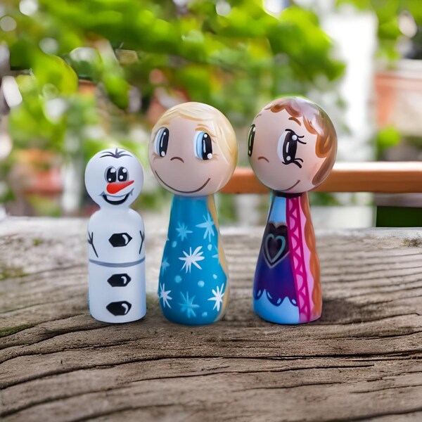 Frozen Peg Dolls - Etsy