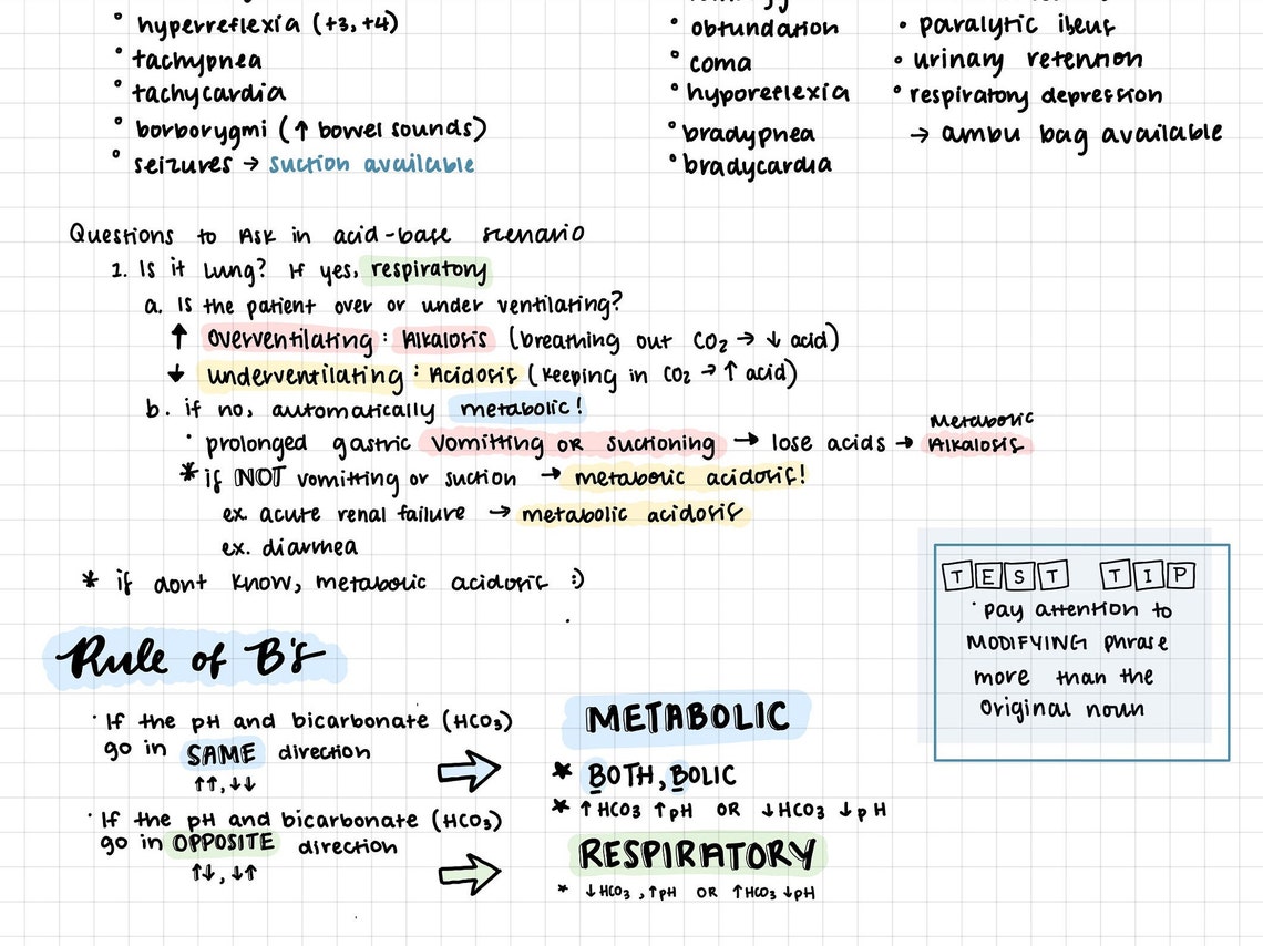 Mark Klimek NCLEX Prep Acid Base Balance Lecture Notes, 2 Page PDF ... Mark Klimek NCLEX Prep Acid Base Balance Lecture Notes, 2 Page PDF ...