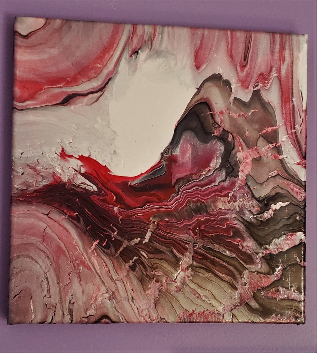 Volcano Eruption Paint Pouring - Etsy