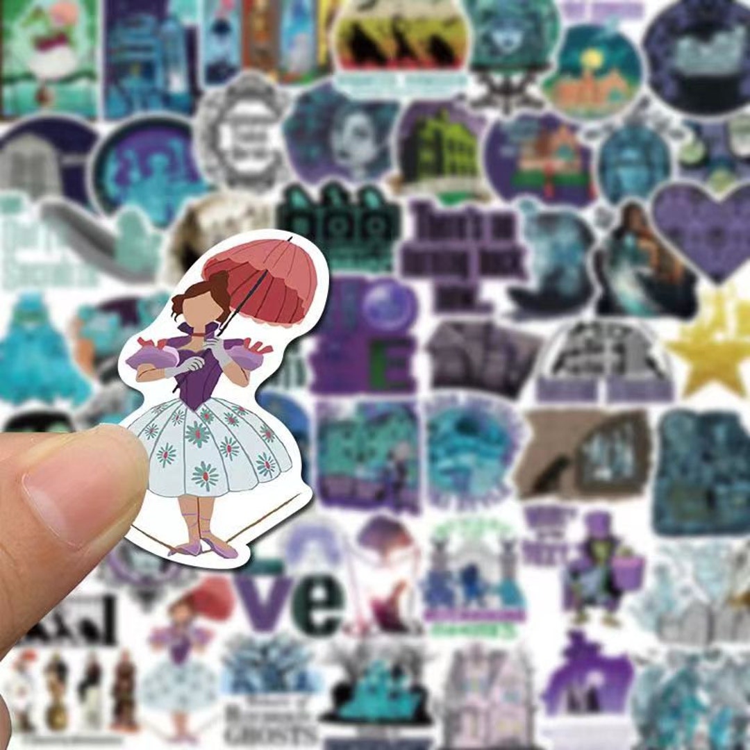 Haunted Mansion Inspired Stickers Set 50pcs Haunted Mansion - Etsy