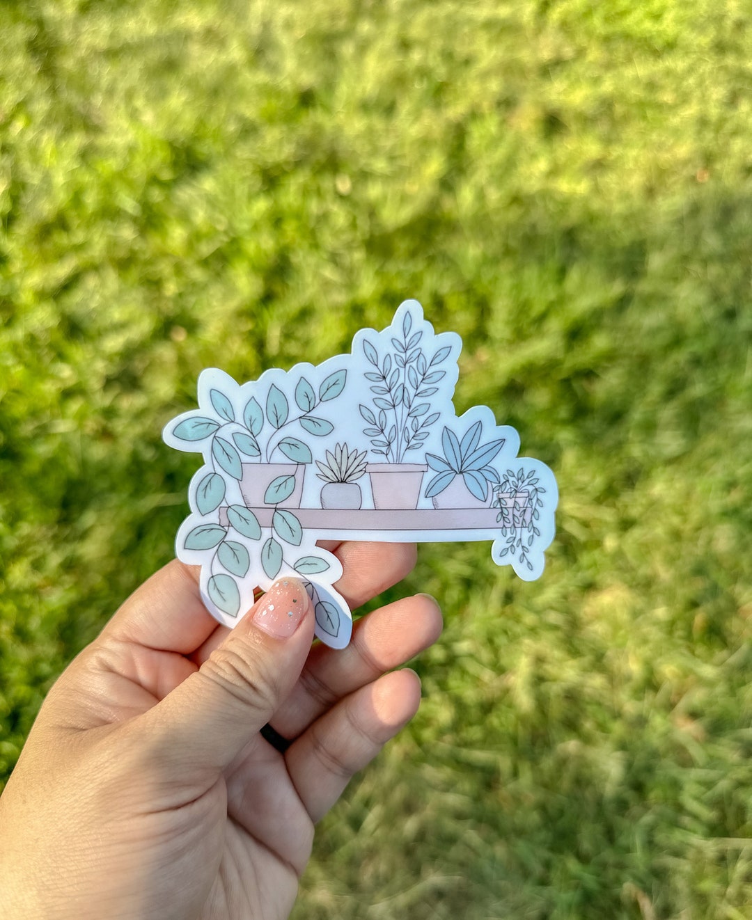 Die Cut Sticker Waterproof Vinyl Sticker Laminated Plants Stickers ...