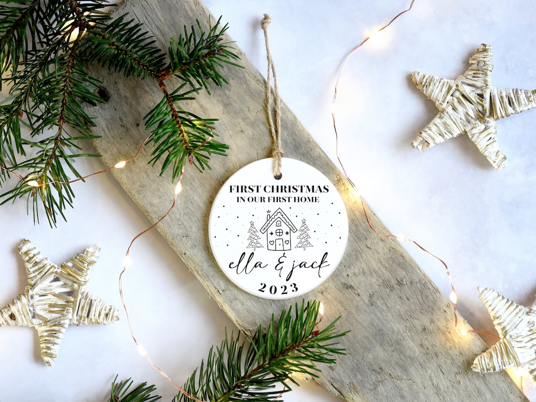 Personalised First Home Christmas Ornament Customised Bauble Christmas ...