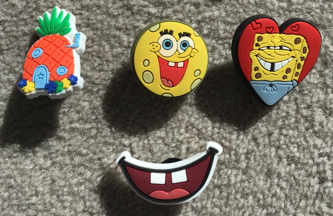 Spongebob Squarepants Inspired Crocs Jibbitz Shoe Charms Bracelet ...