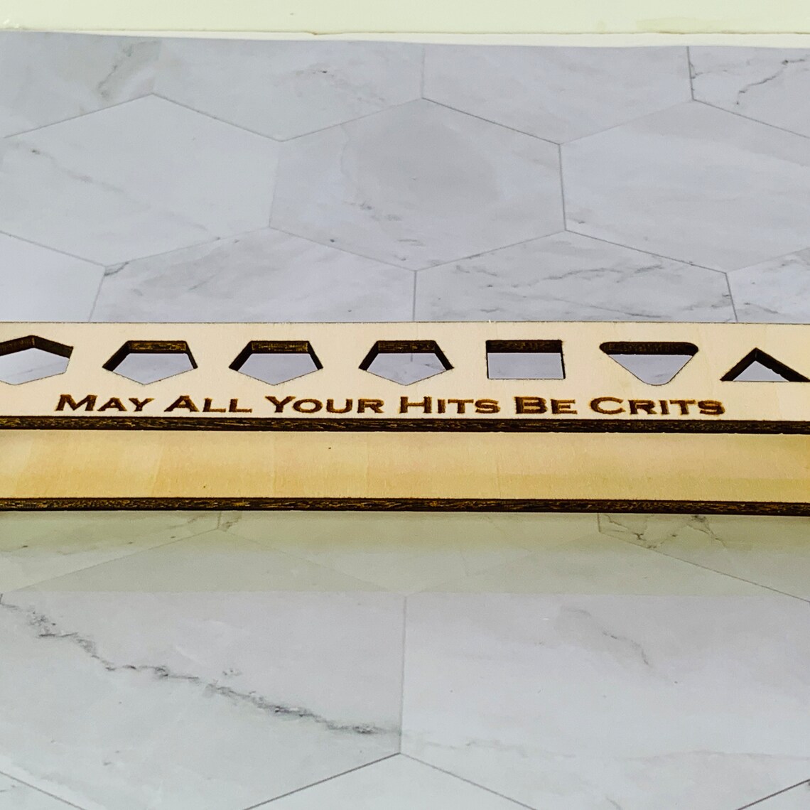 May All Your Hits Be Crits Dice Stand Dnd Pathfinder Dice - Etsy