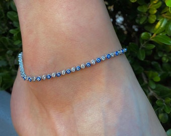 Evil Eye Tennis Bracelet - Etsy