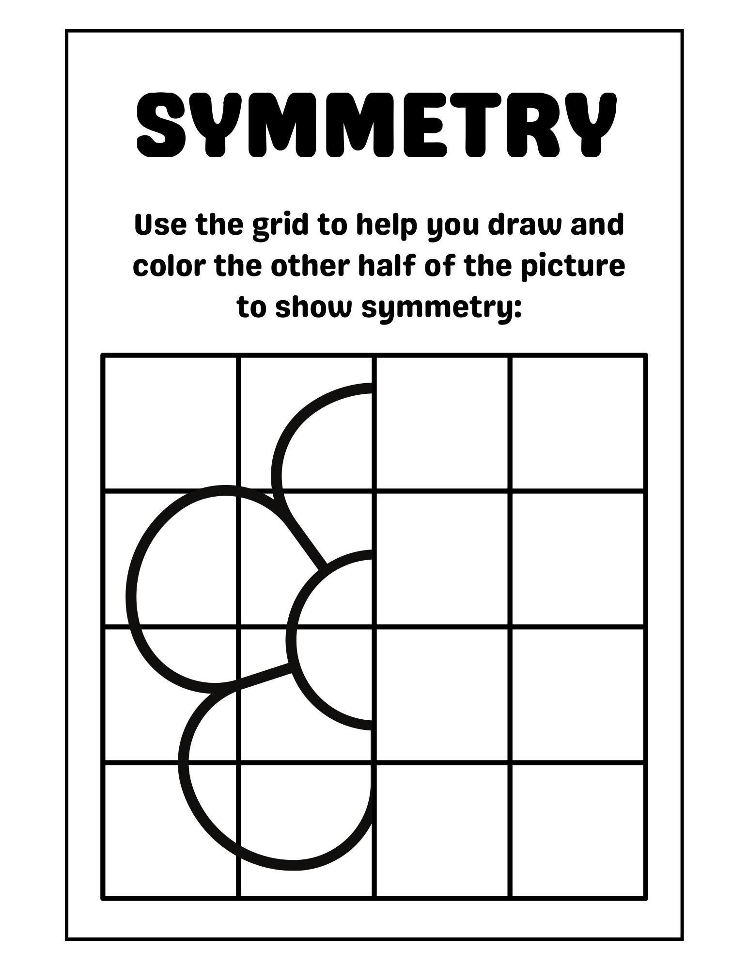 50 Symmetry Drawing Art Worksheet / Reflections Art - Etsy