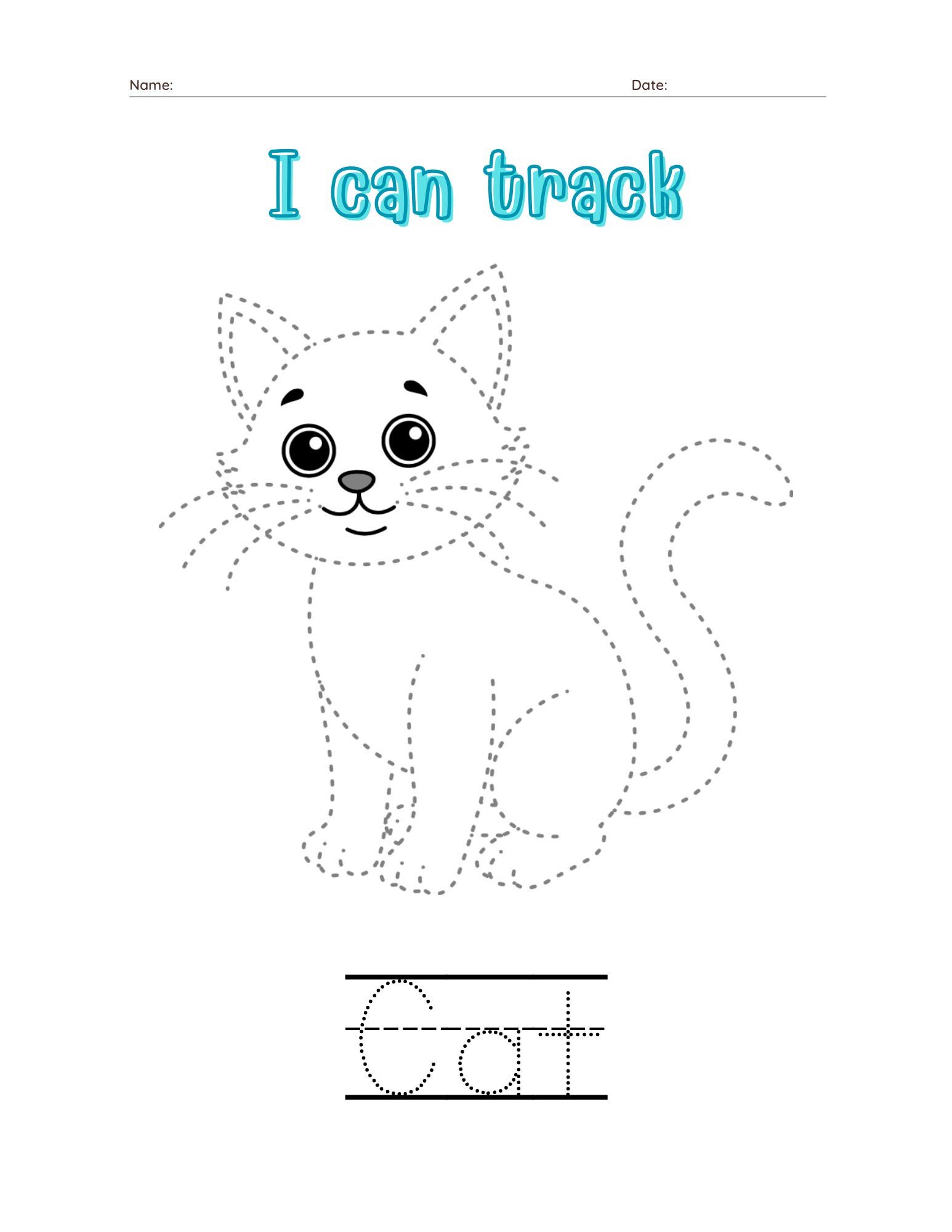 Animals Tracing Coloring Pages for Kids. (30 Pages) - Etsy