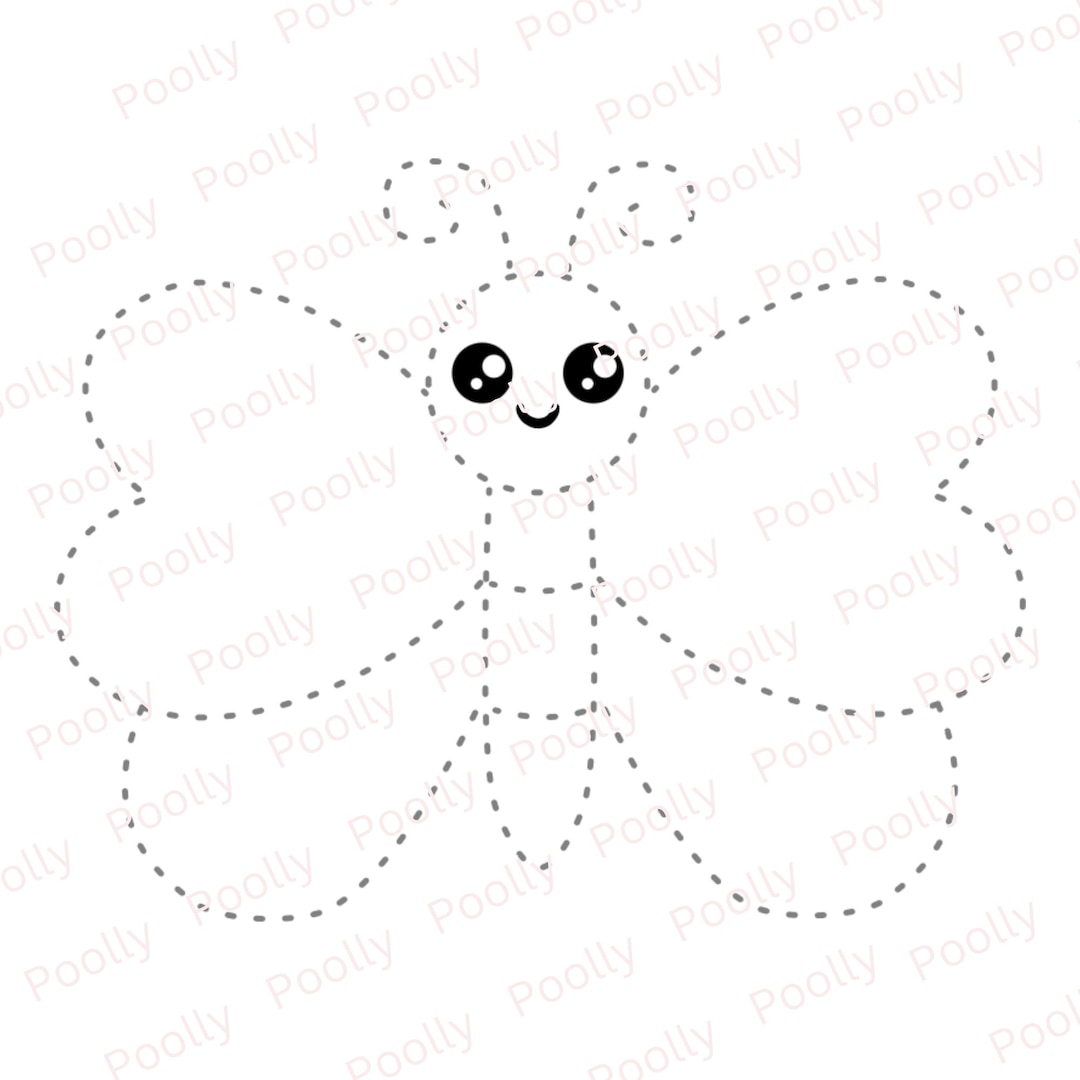 Tracing Drawing Butterfly for Kids - Etsy