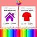 Use Color Words Worksheet for Kids - Etsy