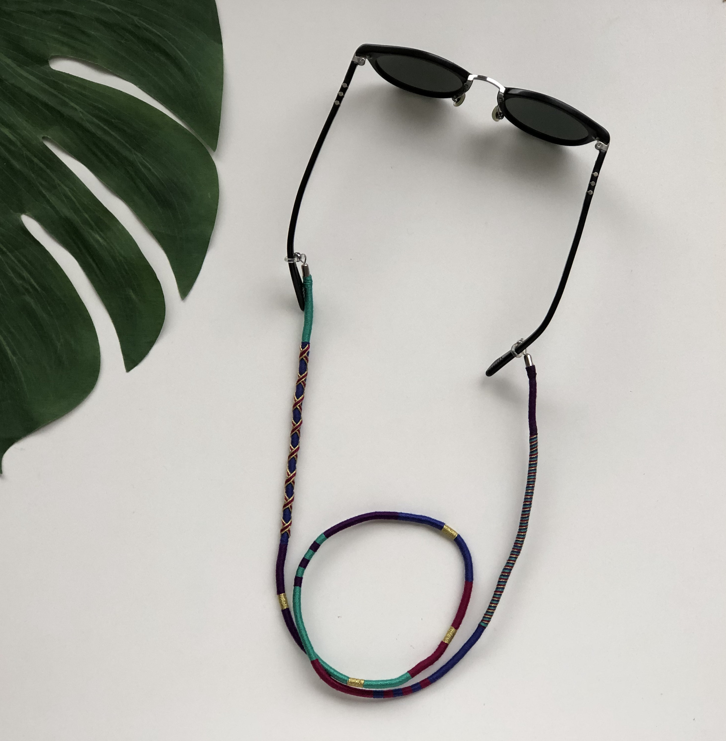 Handmade Sunglass Strap, Multicolor Sunglass Holder, Sunglass Cord ...
