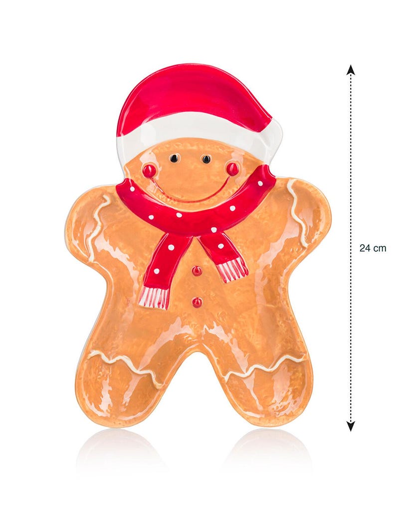 Gingerbread Man Themed Ceramic Presentation Plate - Etsy