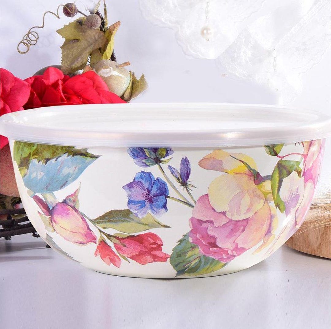 Golden Rose Enamel Storage Container 20 Cm, 1st Quality Inside and ...