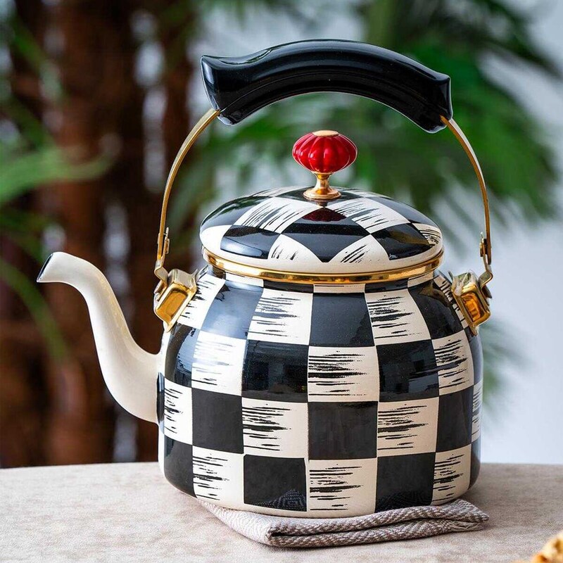 Enamel Teapot - Etsy