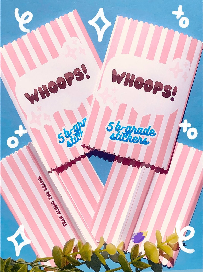 Whoops Mystery Sticker Pack B-grade Discounted Kawaii - Etsy