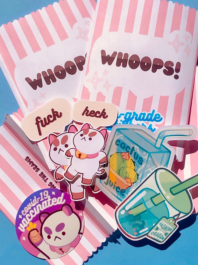 Whoops Mystery Sticker Pack B-grade Discounted Kawaii - Etsy