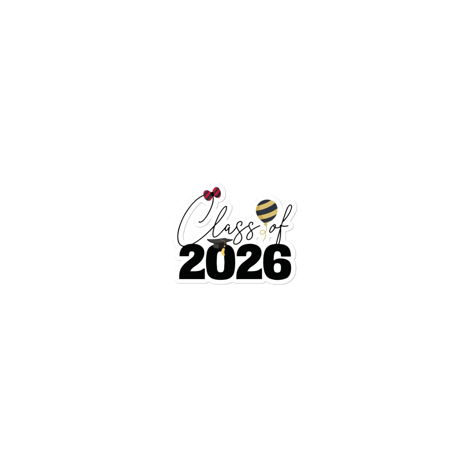 Class of 2026 Sticker, Senior Sticker 2026, Fun Senior Gear, High ...