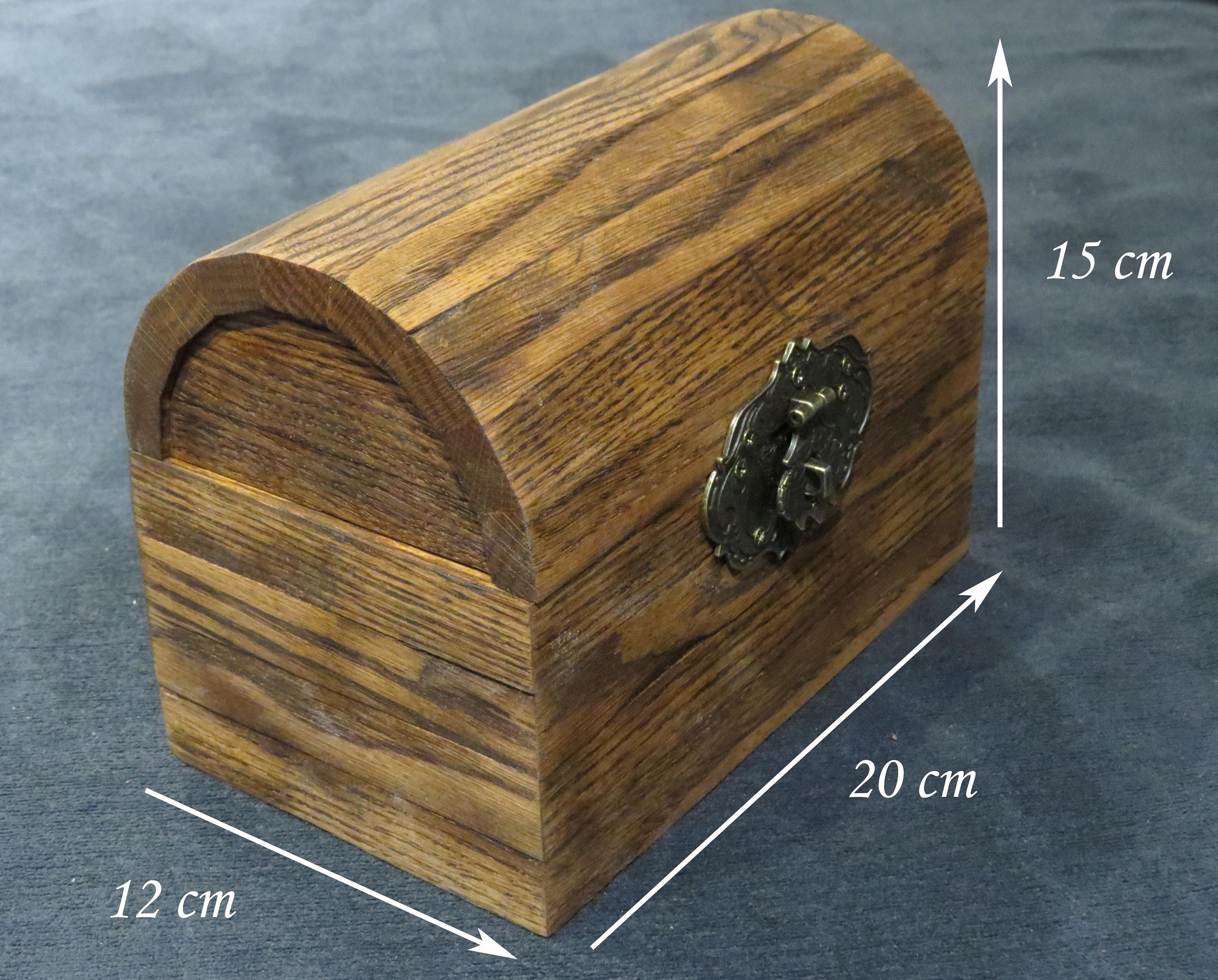 Treasure Chest, Red Oak Treasure Chest, Mid Size Treasure Chest, Box ...