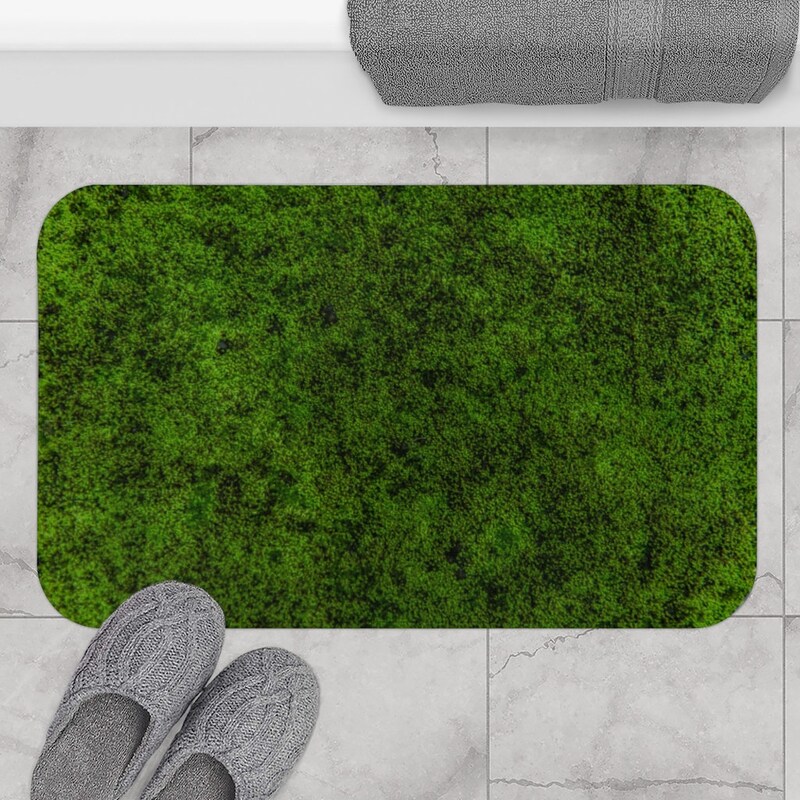 Green Bath Mat - Etsy