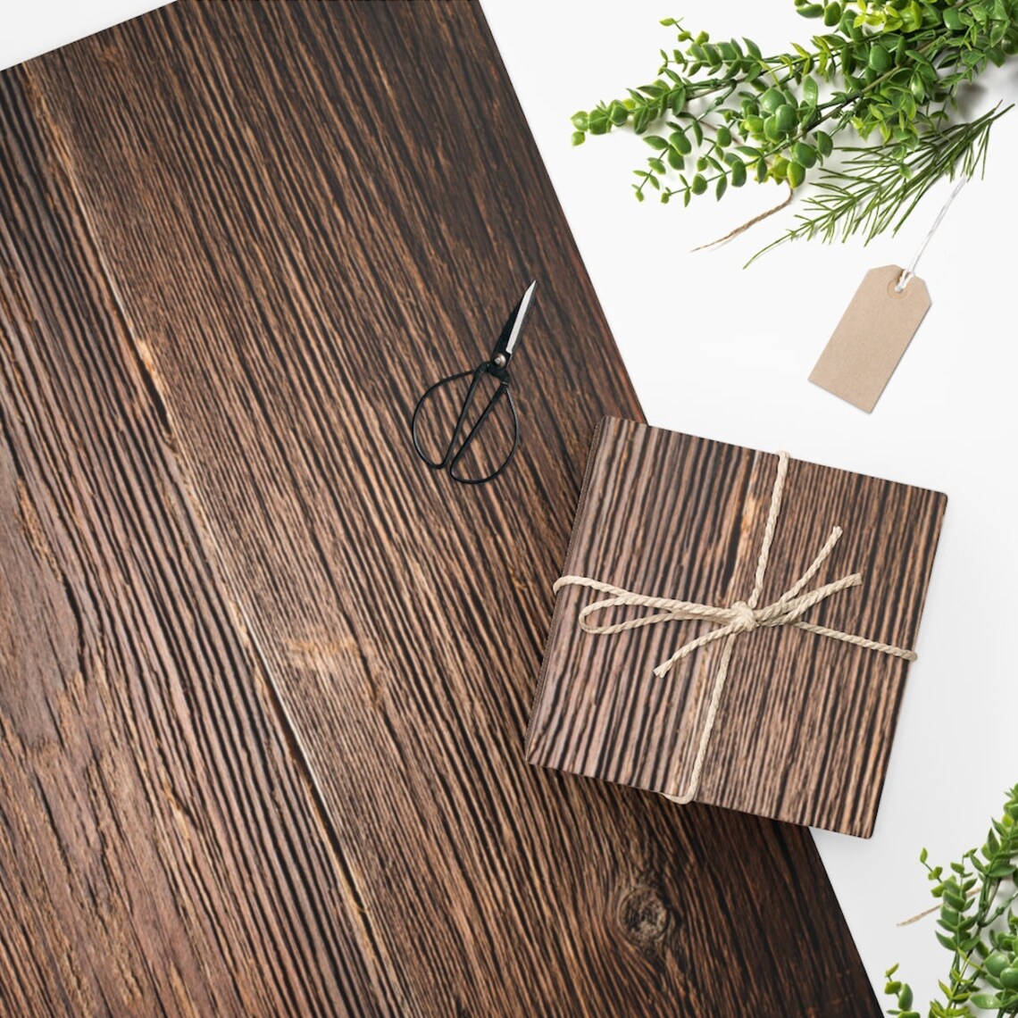 Wood Looking Gift Wrap Men's Wrapping Paper - Etsy