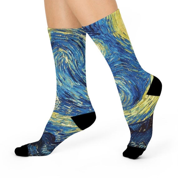 Van Gogh Socks Starry Night by Van Gogh Socks Museum Art - Etsy