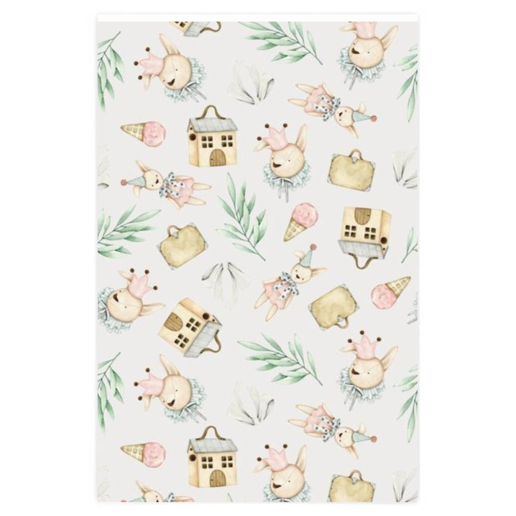 Baby's First Gift Wrapping Paper, Gift Wrap for Kids, Baby Shower ...