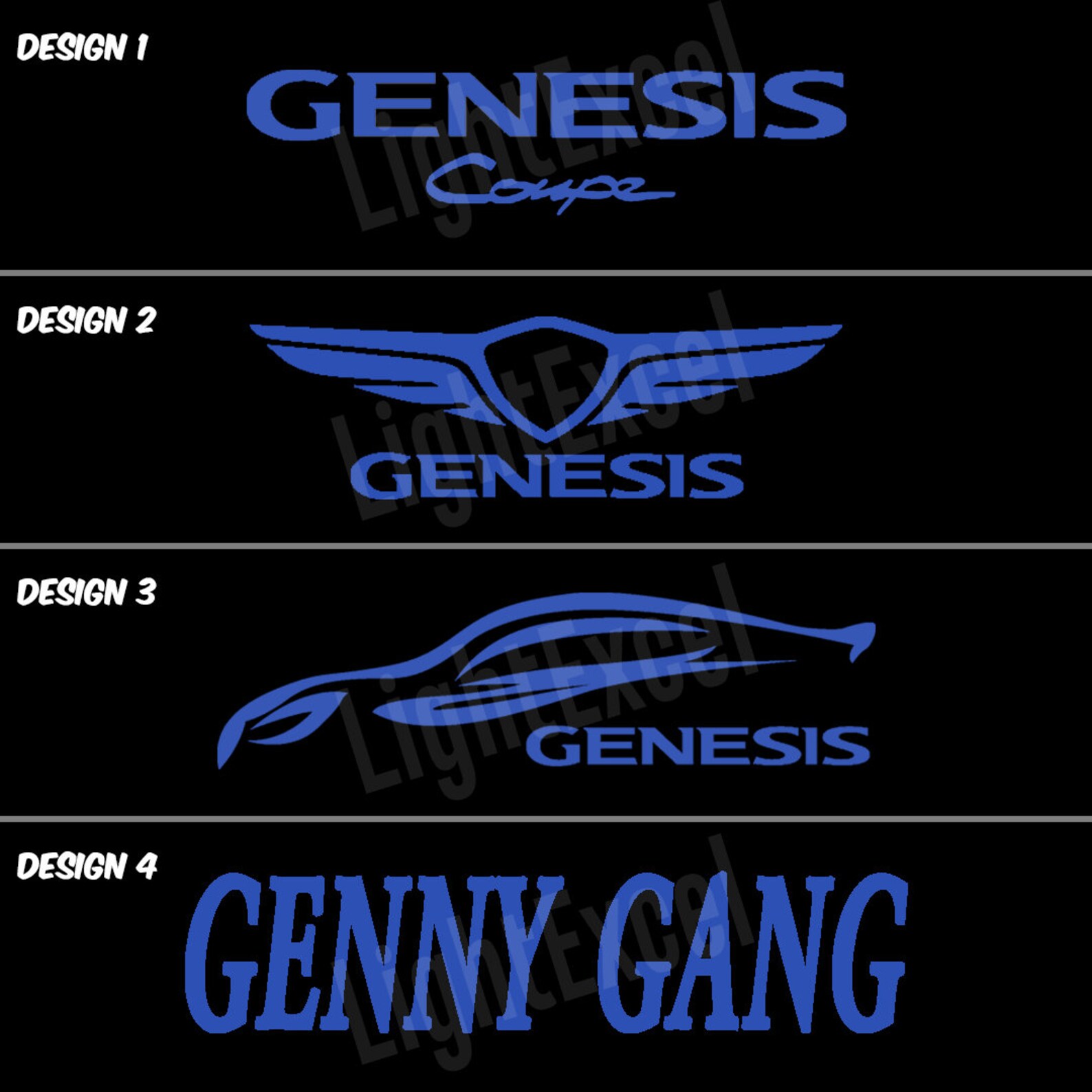 Blue Screen Vinyl Sticker | Genesis Coupe - Etsy