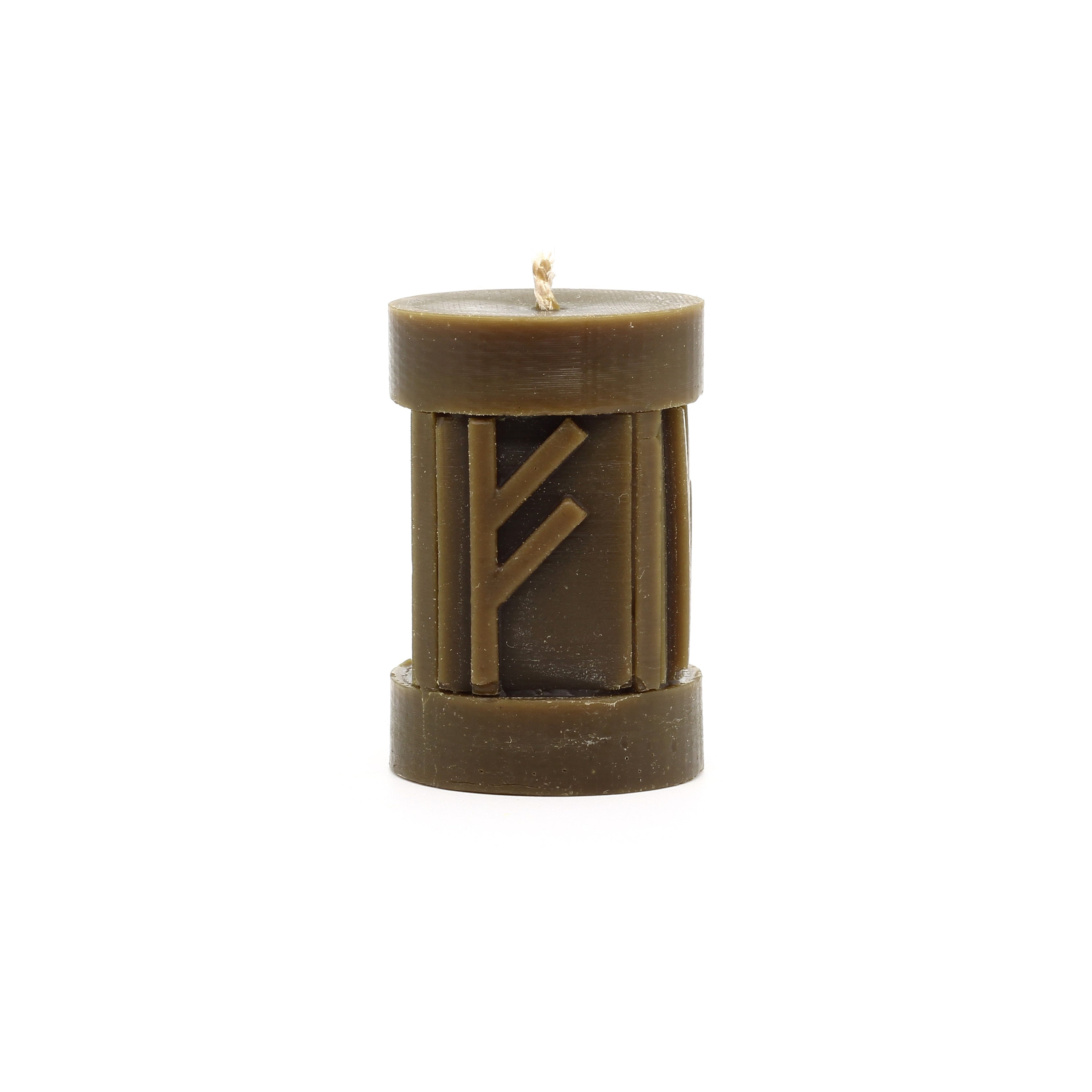 Fehu Rune Pillar Candle Northern Runes Scandinavian Art Statue Unique ...