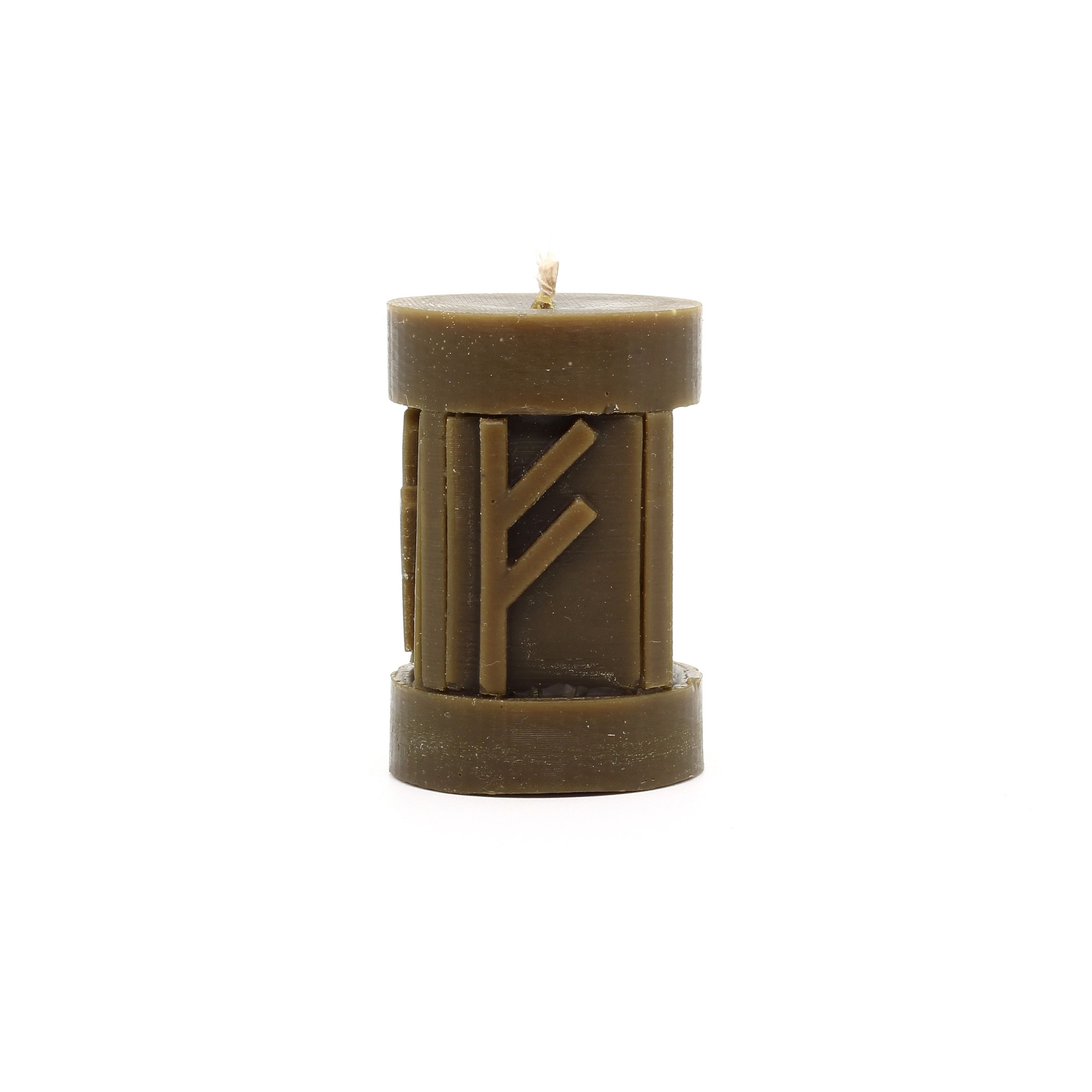 Fehu Rune Pillar Candle Northern Runes Scandinavian Art Statue Unique ...
