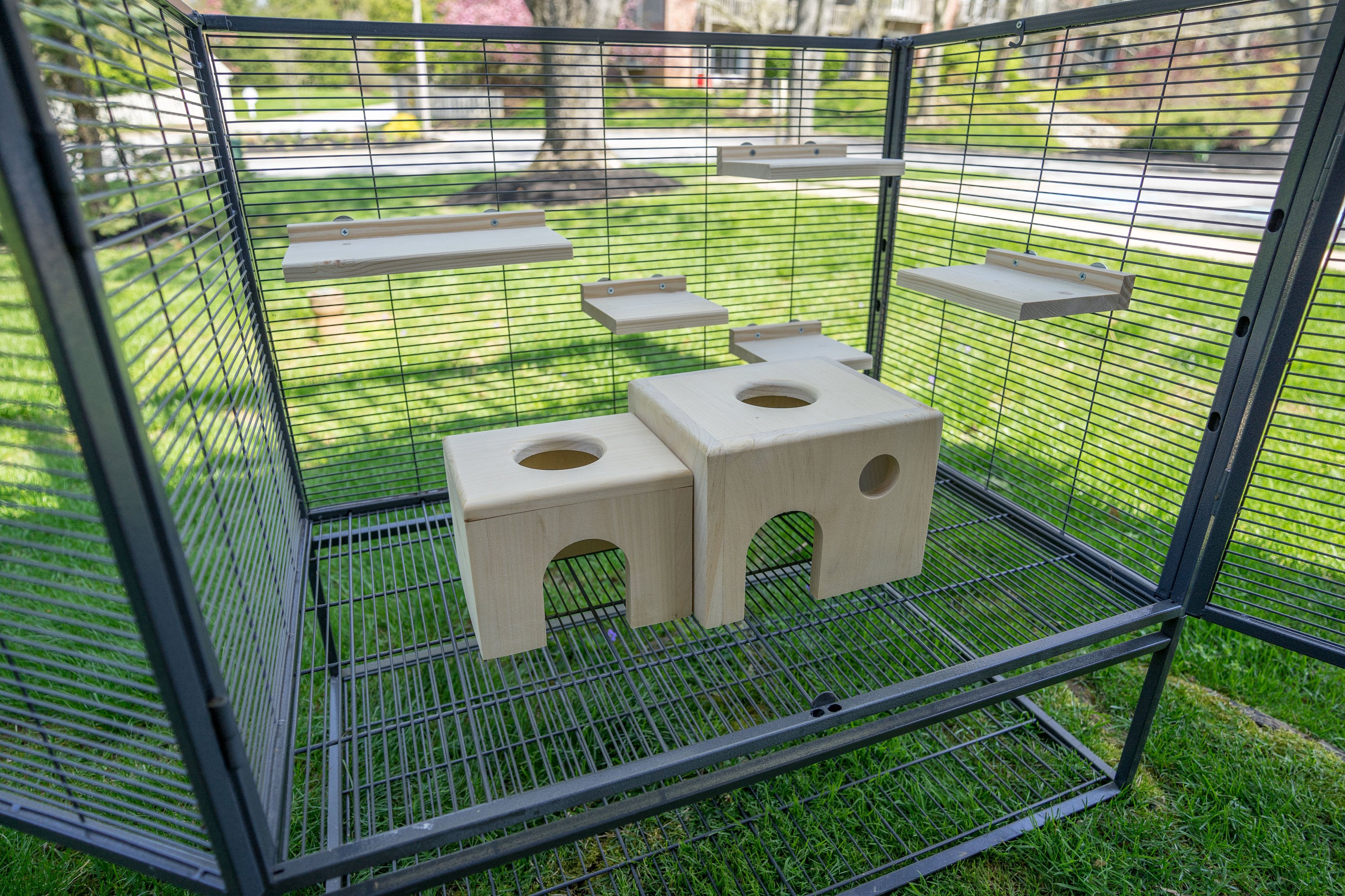 Wooden House for Chinchillas and Small Animals - Etsy
