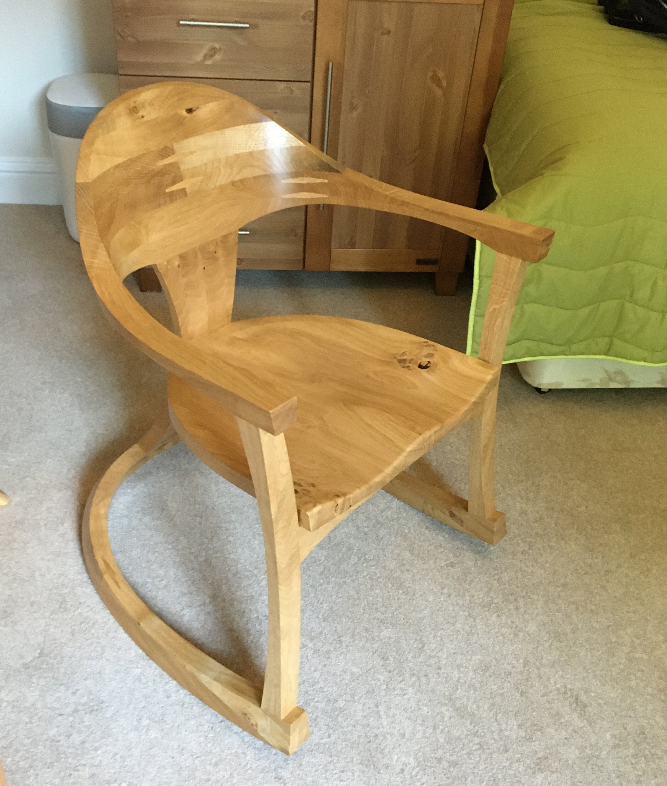 Robin the Rocker a contemporary minimalist rocking chair in | Etsy