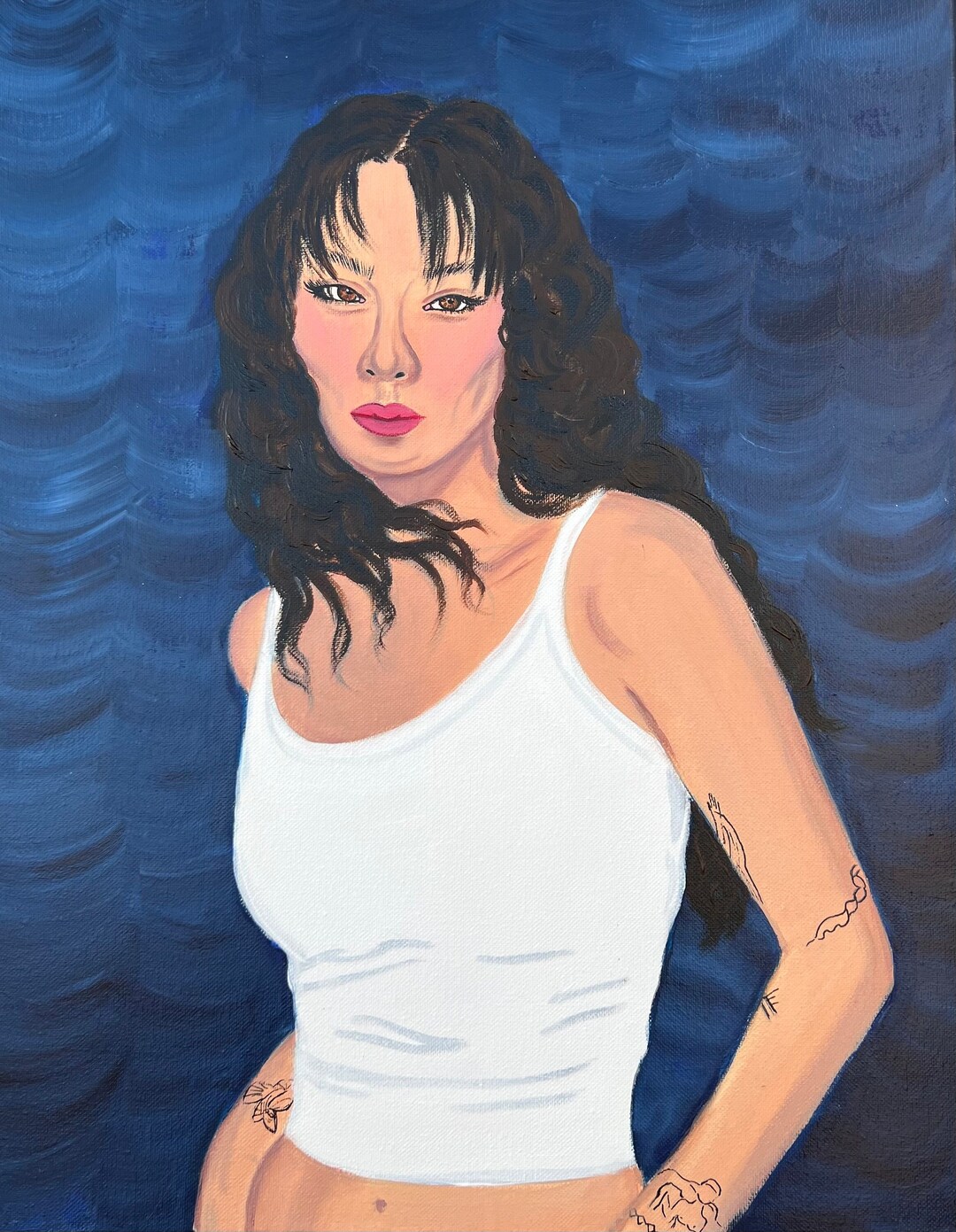 Rina Sawayama Original Acrylic Painting 'phantom' - Etsy