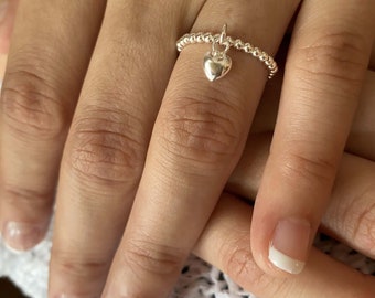 Dangle Heart Ring | Etsy