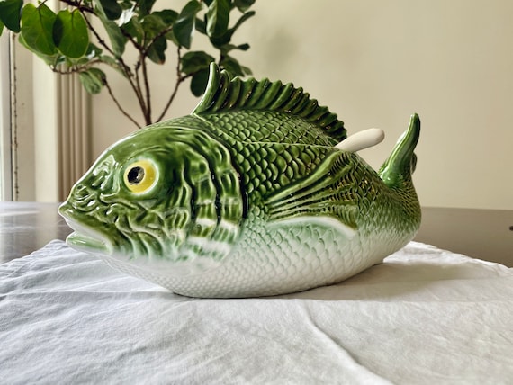 1950s Vintage Fish Soup Tureen With Serving Spoon | Etsy