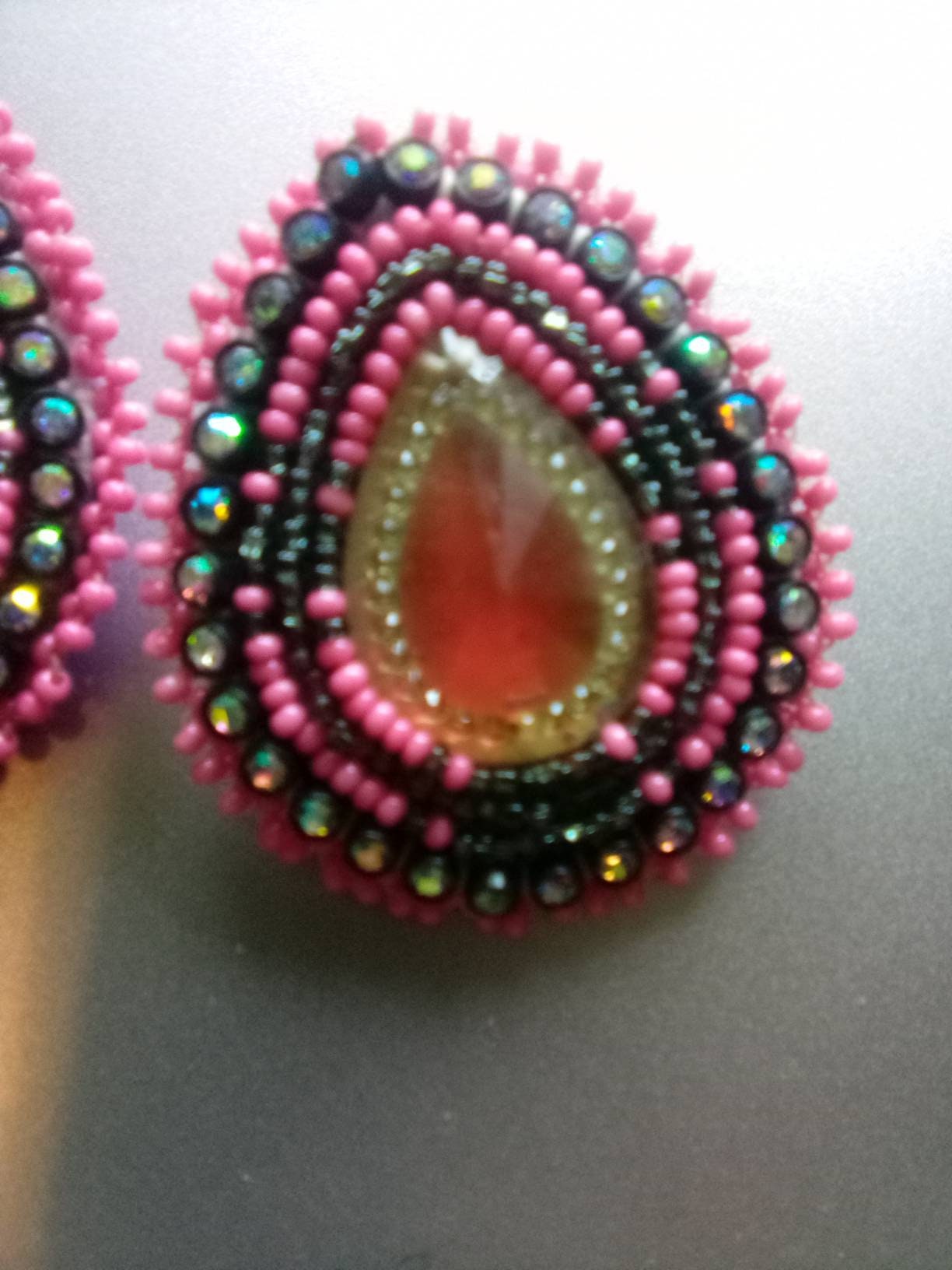 Round eating with beads and jems | Etsy