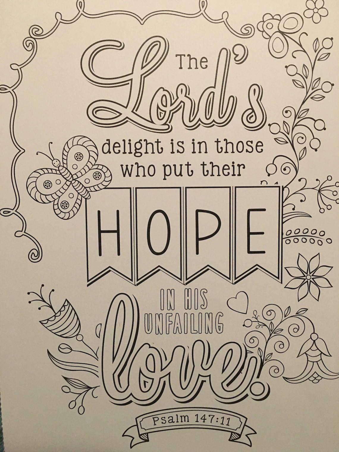 Christian Printable Coloring Pages Instant Download Big Print ...