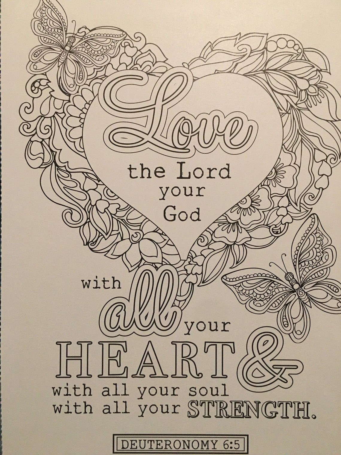 Christian Printable Coloring Pages Instant Download Big Print ...