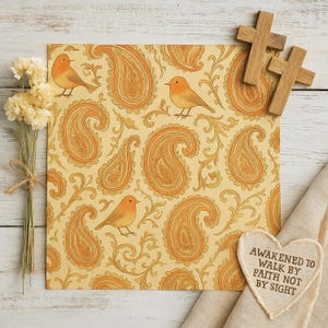 Paisley Seamless Scrapbook Paper, Paisley 12x12 Vintage Printable ...