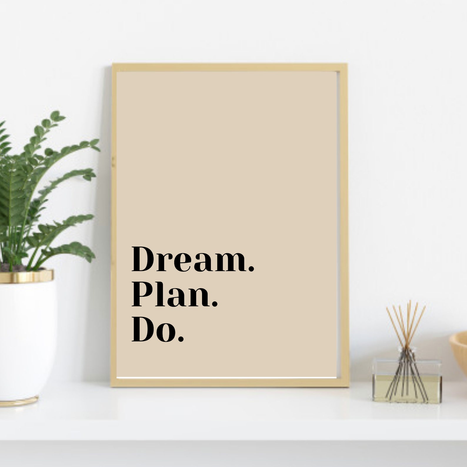 Dream. Plan. Do. Life Quote Life Wall Art Living Room Art Gallery Wall ...