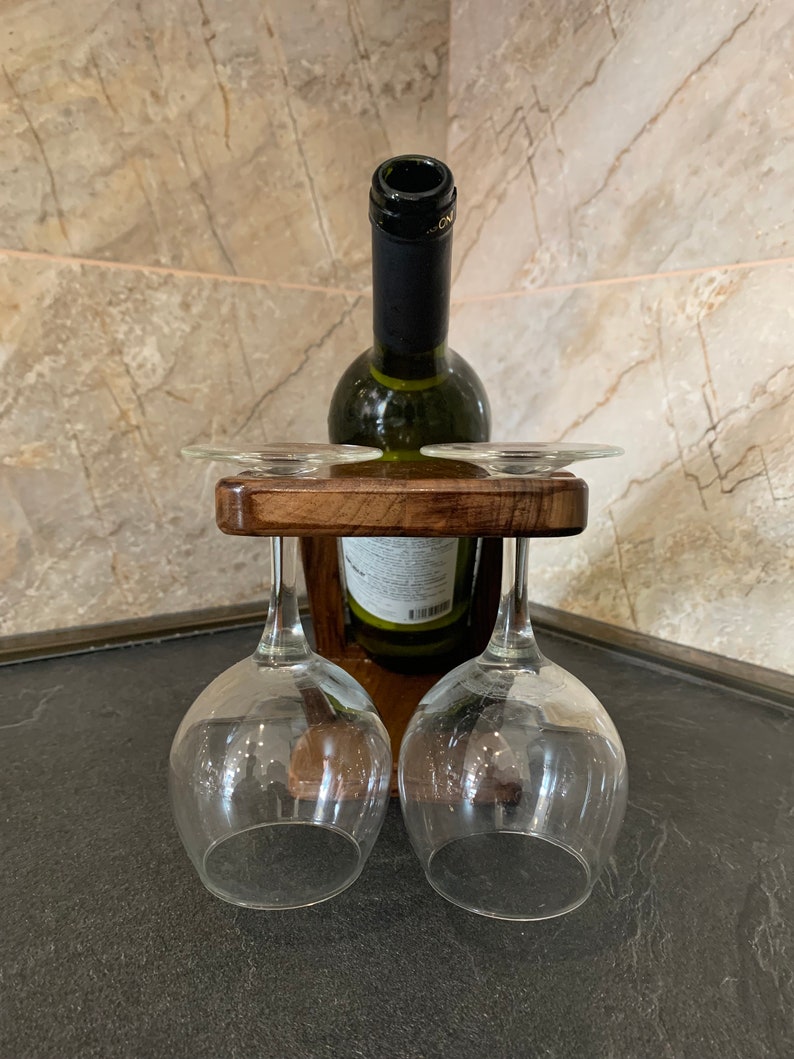Wine Rack With Glass Holder for Your Kitchen and Dining Room. Handmade ...