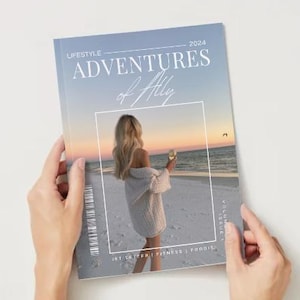 Customizable Magazine Template | Yearly Memory Scrapbook | Editable ...