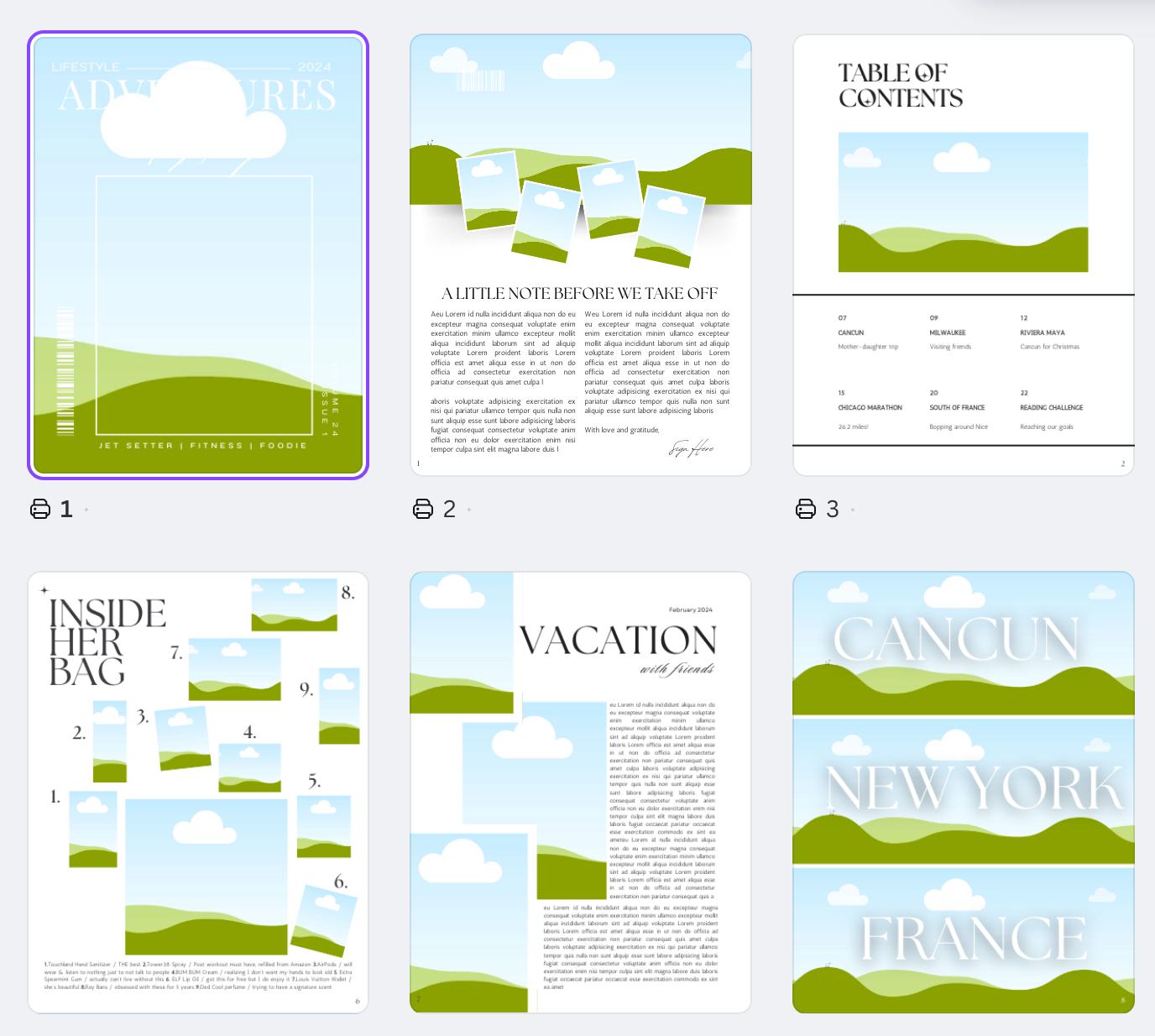 Customizable Magazine Template | Yearly Memory Scrapbook | Editable ...