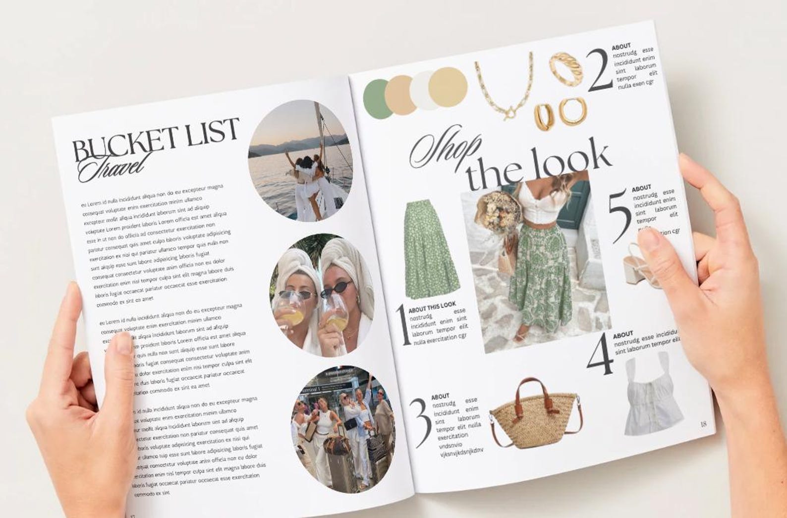 Customizable Magazine Template | Yearly Memory Scrapbook | Editable ...