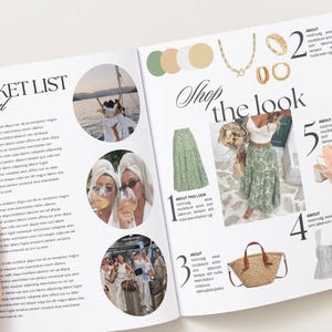 Customizable Magazine Template | Yearly Memory Scrapbook | Editable ...